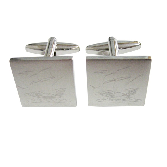 Kiola Designs | Accessories | Silver Toned Etched Old Style Ship ...